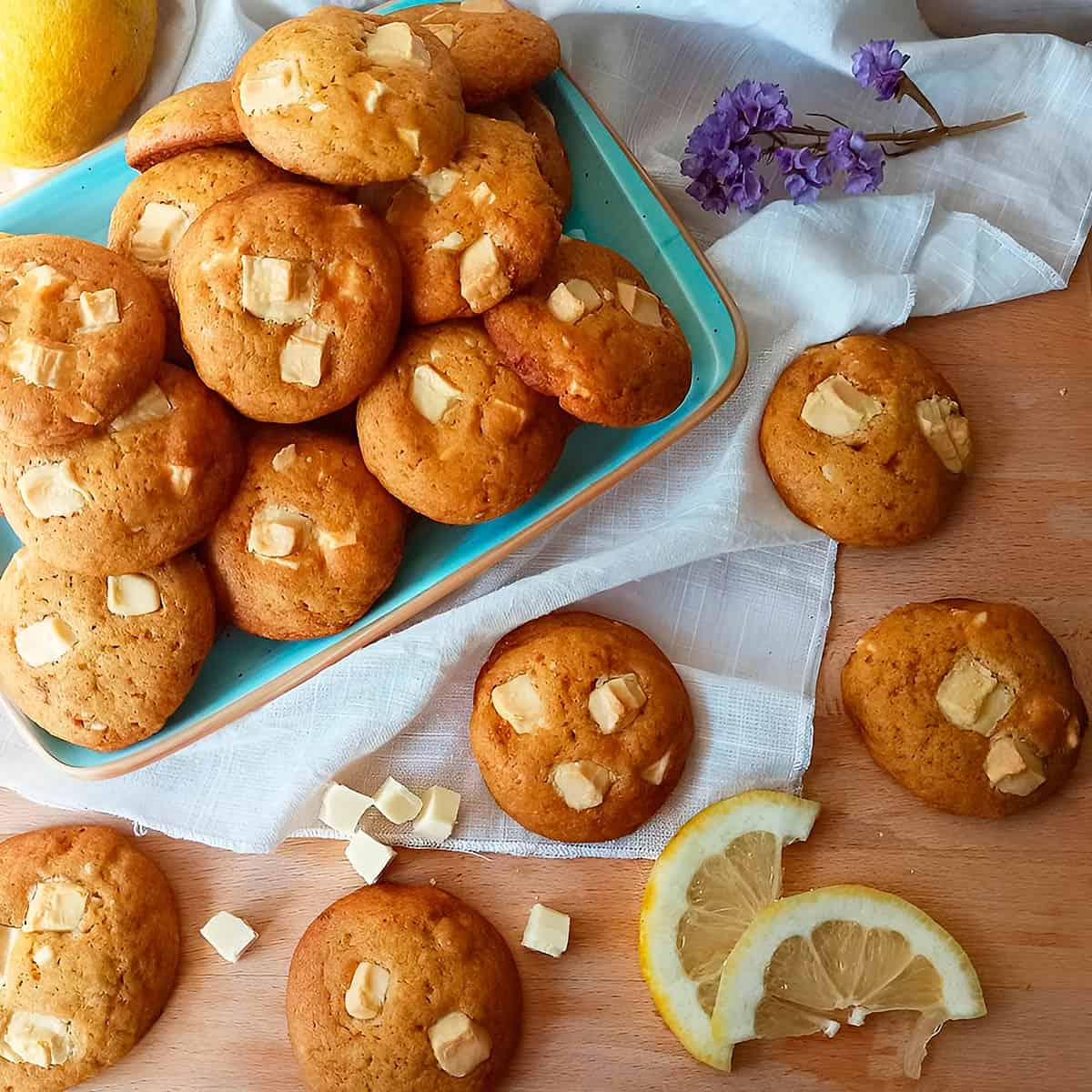 Cookies de limón y chocolate blanco - Receta - fusionasturias.com